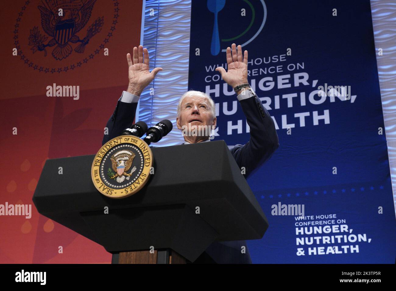 President Joe Biden delivers remarks at the White House Conference on ...