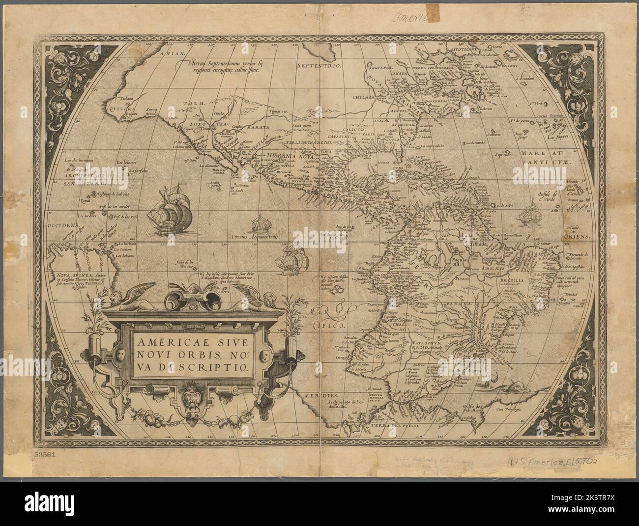 Americae sive novi orbis, nova descriptio Cartographic. Early maps ...
