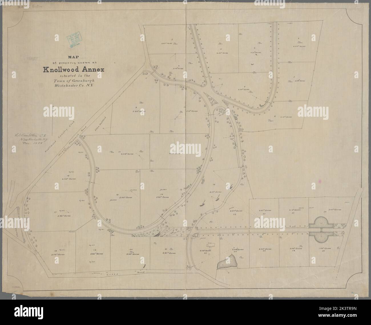 Map of property known as Knollwood Annex: situated in the town of ...