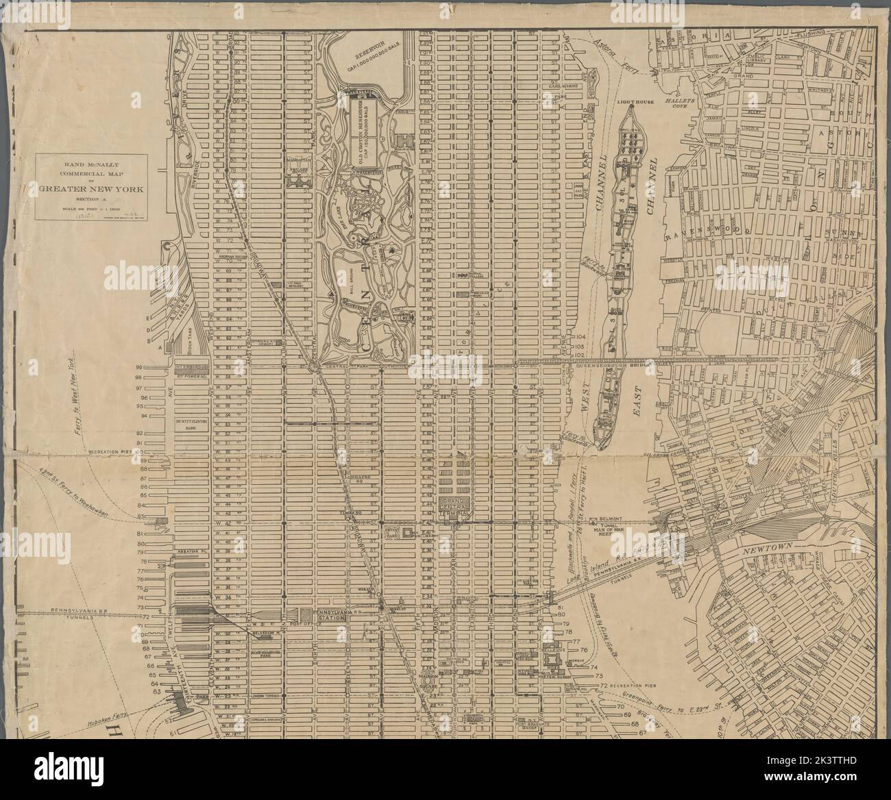 Rand McNally's commercial map of Greater New York 1915. Cartographic ...