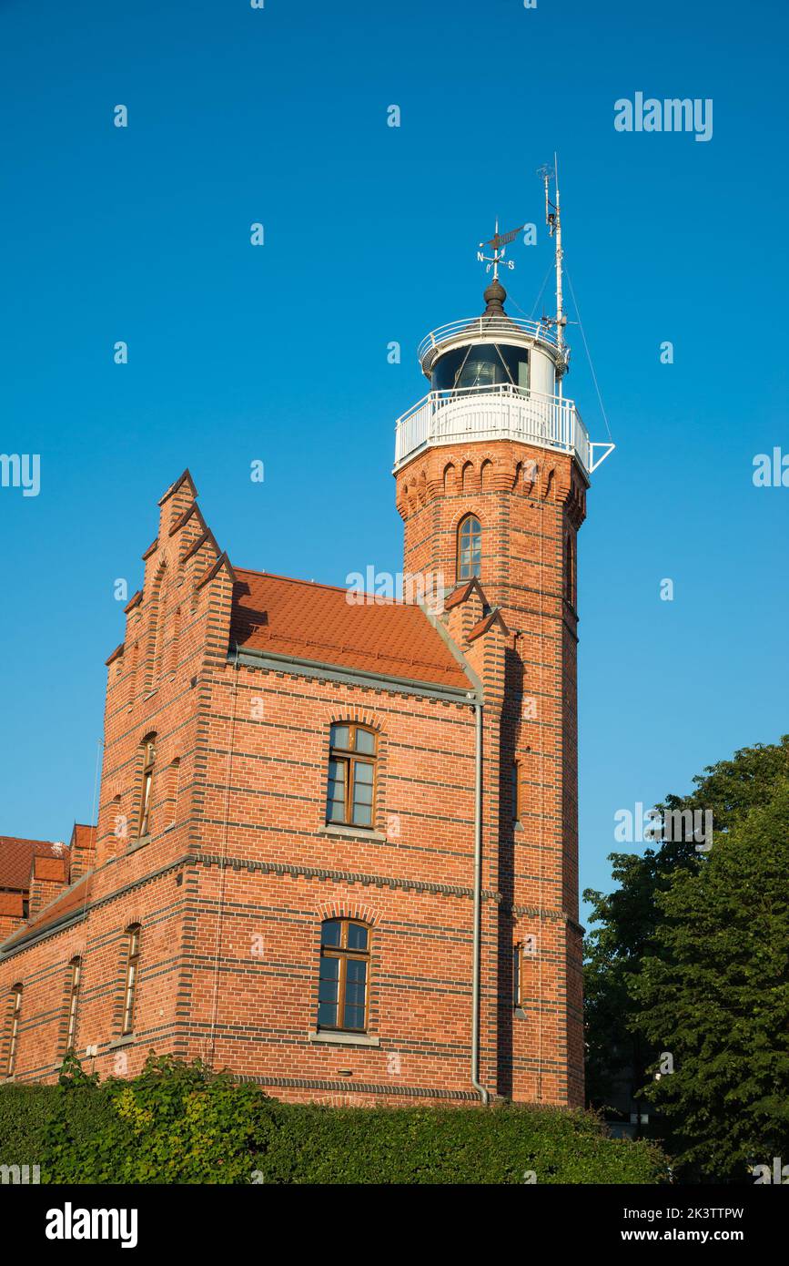 Lighthouse in Ustka (b. 1871), Pomeranian Voivodeship, Poland Stock ...