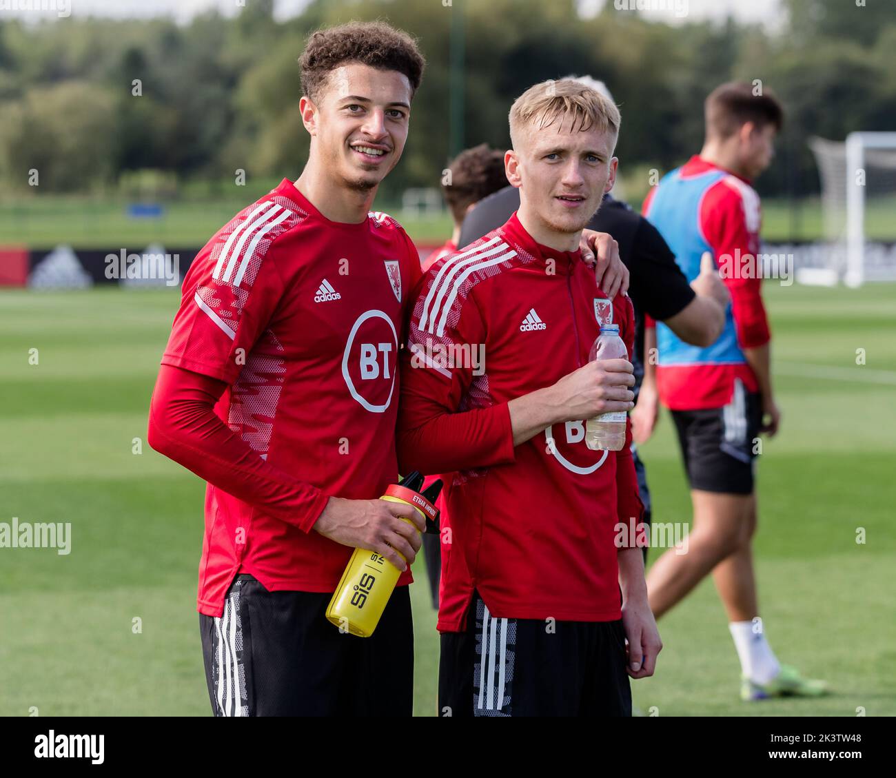 PONTYCLUN, WALES - 20 SEPTEMBER 2022: Wales' Ethan Ampadu and Wales ...