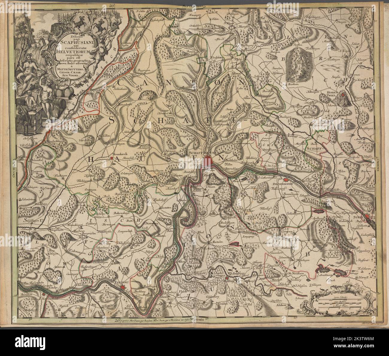 Ditionis pagi Scaphusiani, ... 1731 - 1798. Cartographic. Maps. Lionel ...