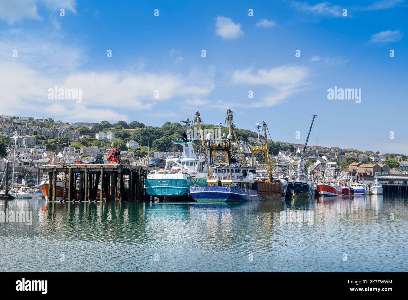 Newlyn harbour in Cornwall, UK Stock Photo - Alamy