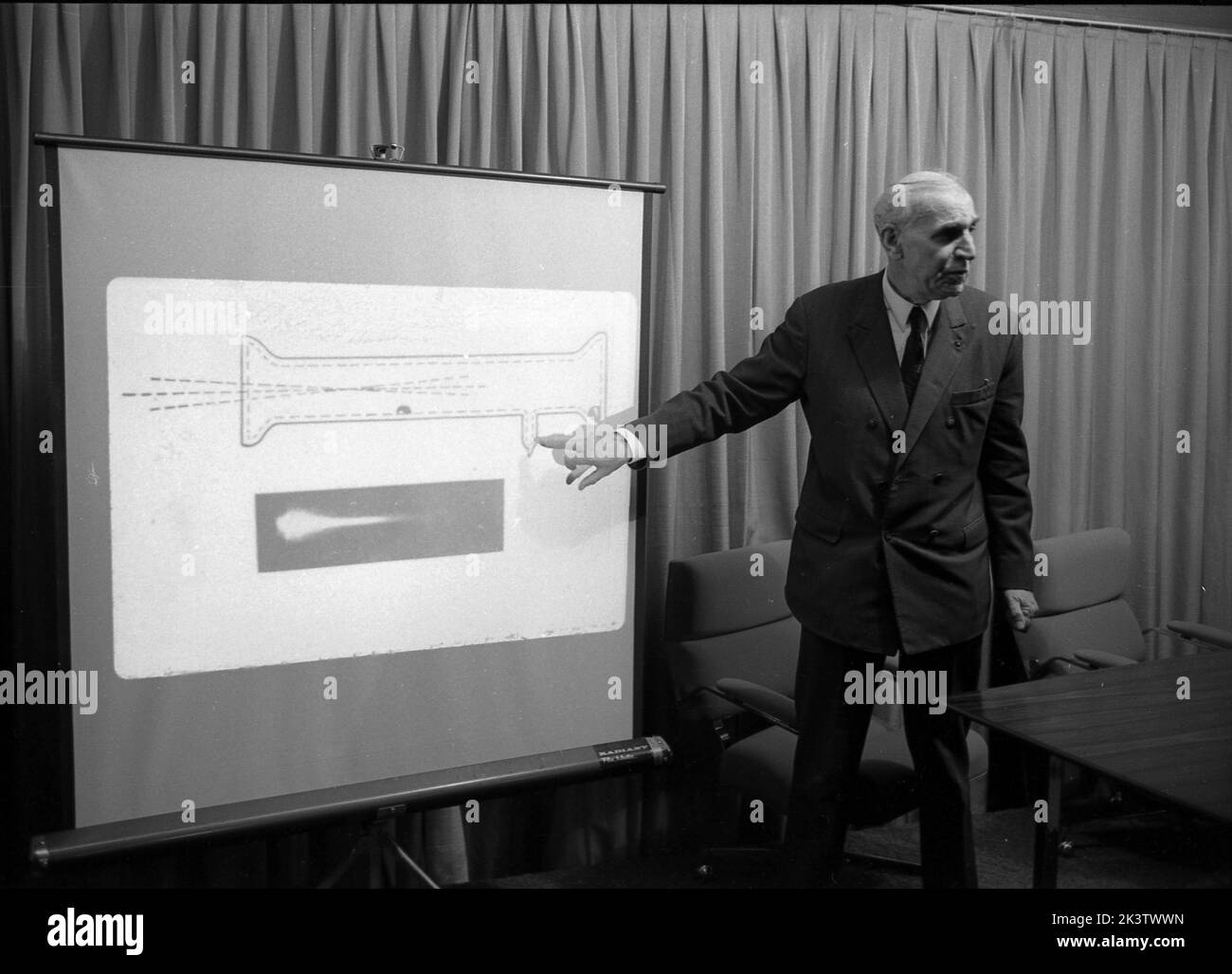 Alfred Kastler, French physicist, 1966 Nobel Prize winner Stock Photo ...