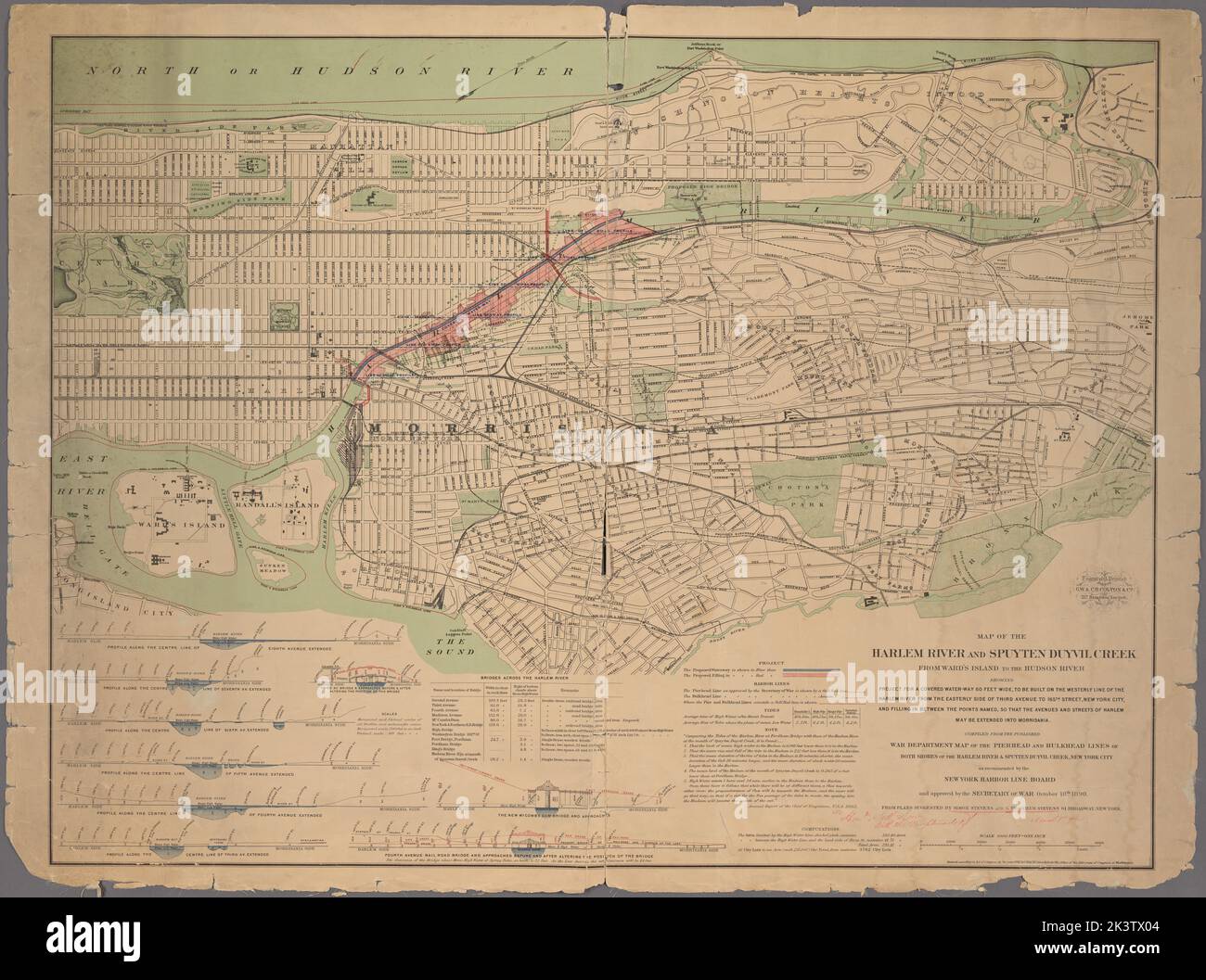Map of the Harlem River 1892. Cartographic. Maps. Lionel Pincus and Princess Firyal Map Division ...