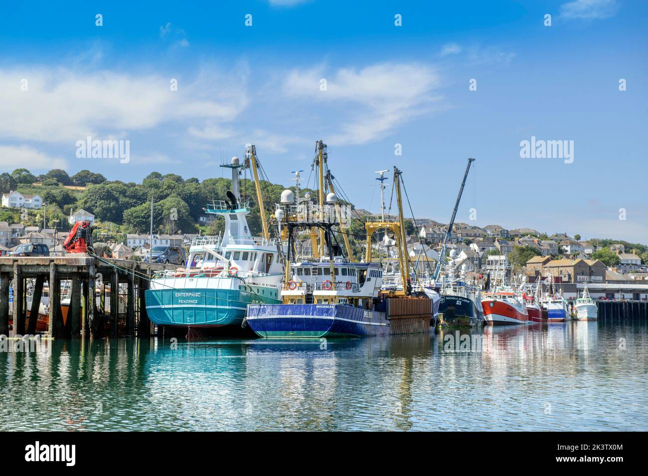 Newlyn harbour in Cornwall, UK Stock Photo - Alamy