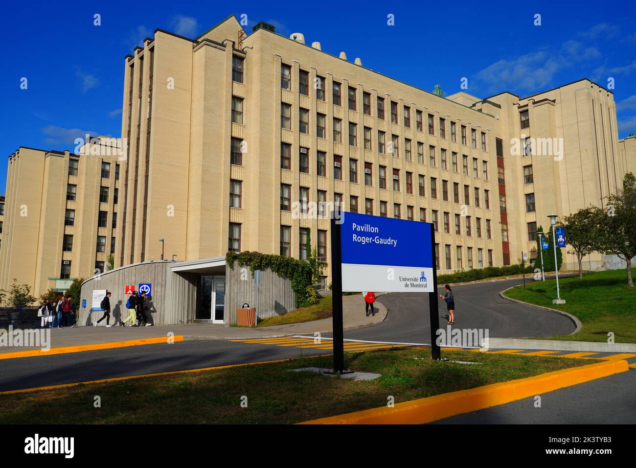 MONTREAL, CANADA -16 SEP 2022- View of the campus of the Universite de ...