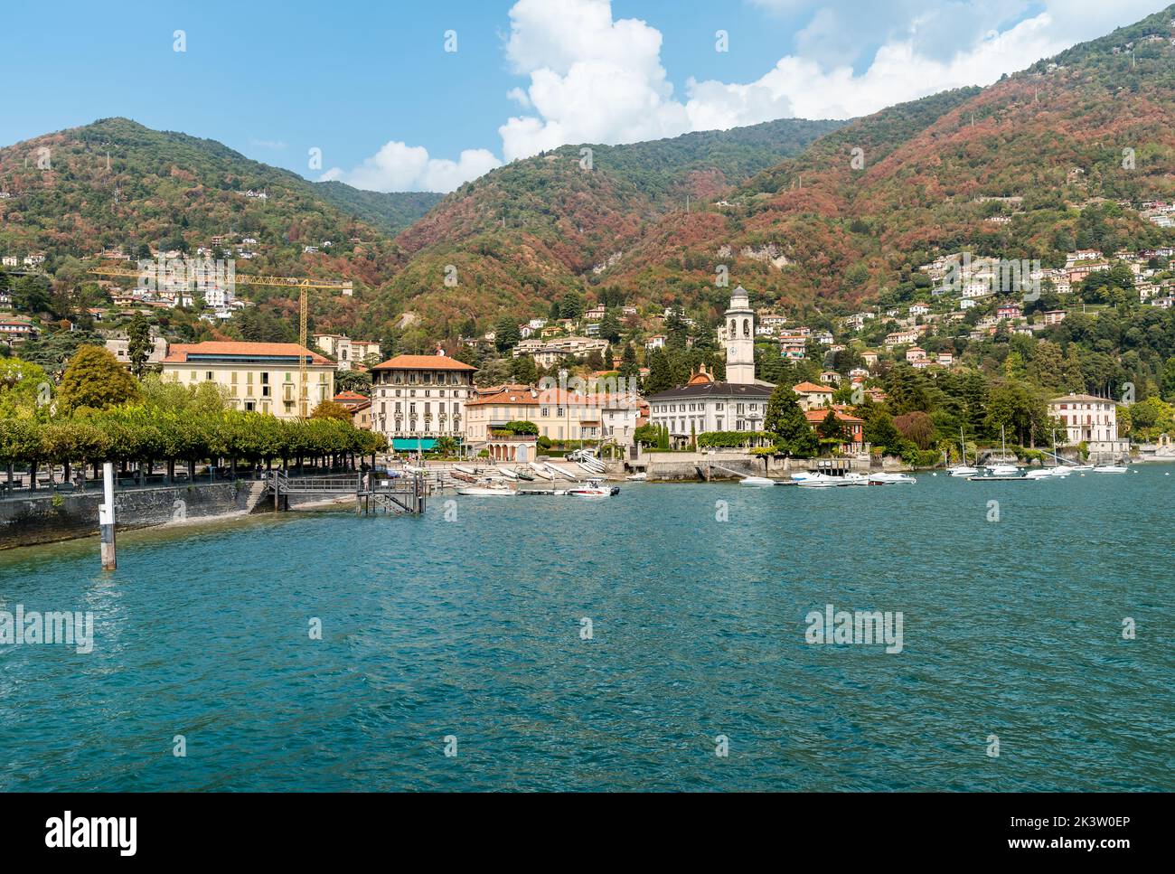 View of the lakefront of Cernobbio, the popular holiday resort on the ...