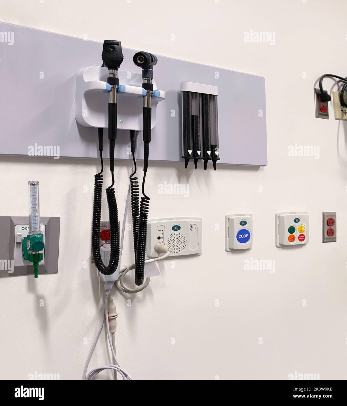 wall of tools at doctor's office, hospital, clinic, patient examination ...