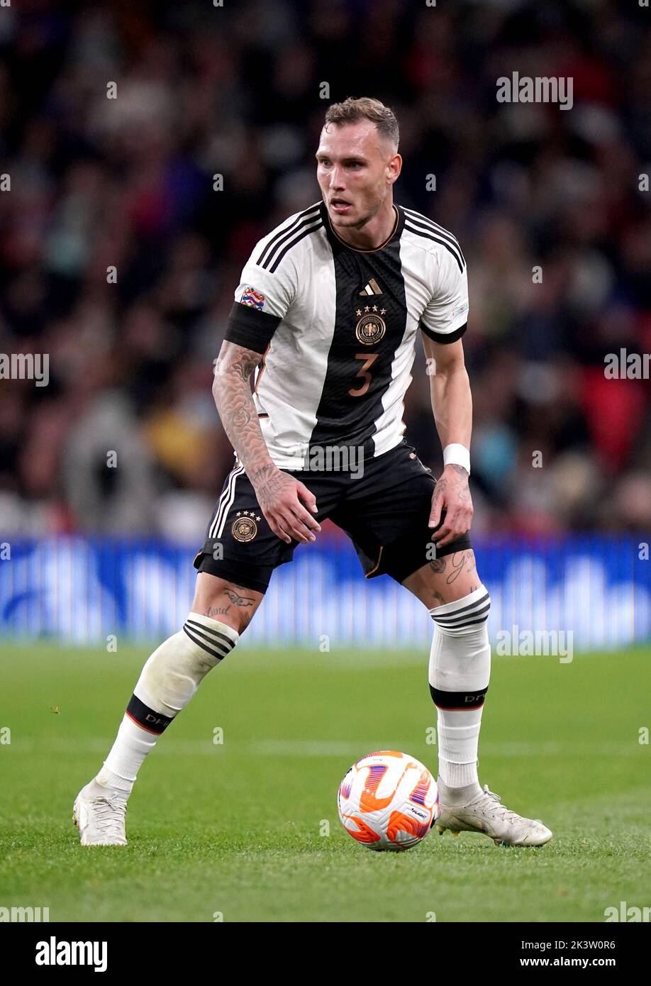 Germany's David Raum during the UEFA Nations League match at Wembley ...
