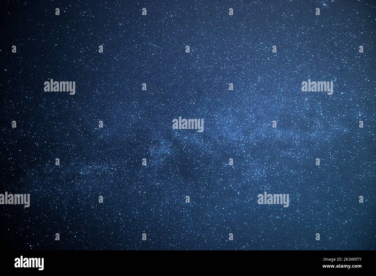 The beautiful view of a blue starry sky Stock Photo - Alamy