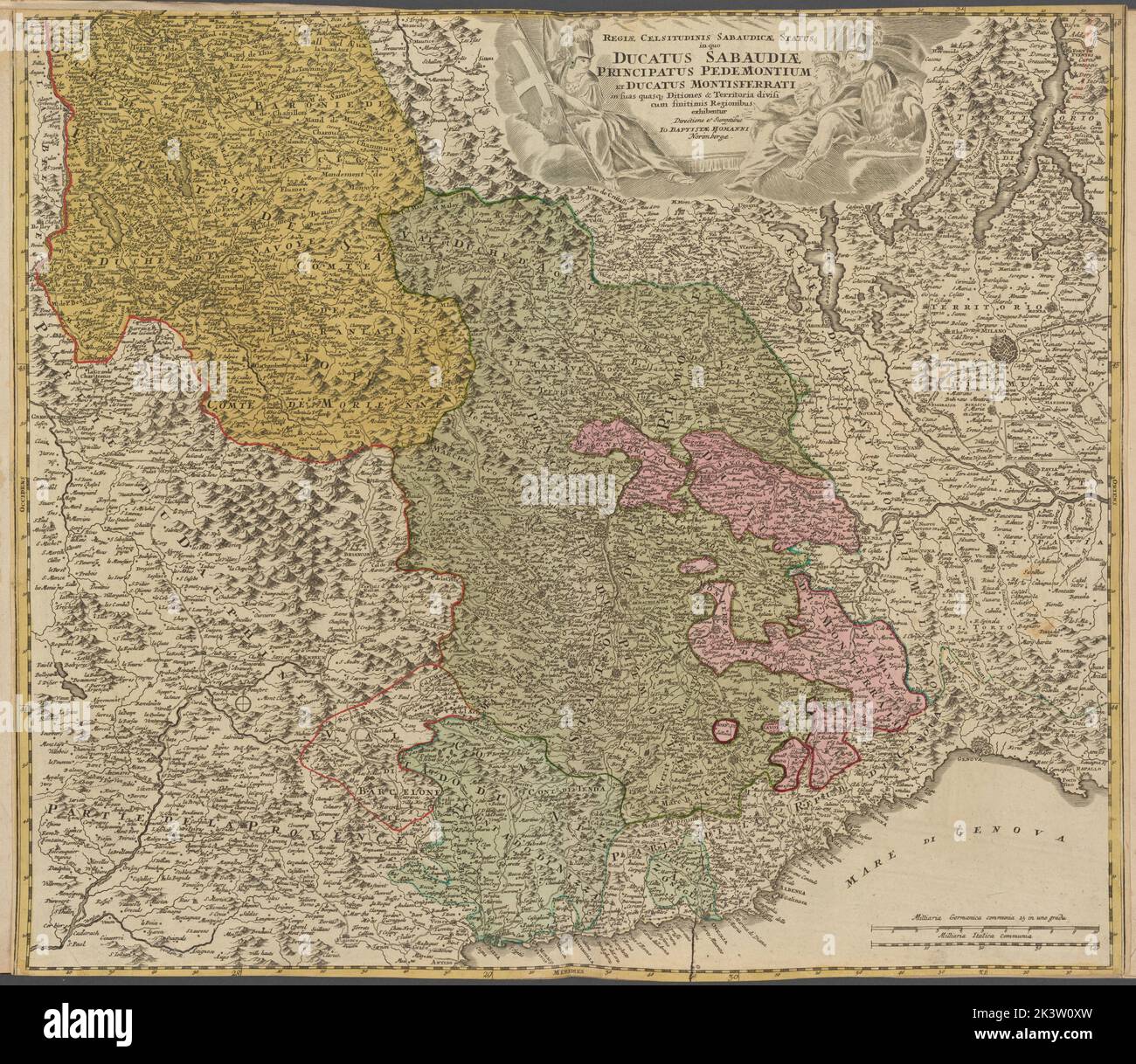 Ducatus Sabaudia Principatus Pedemontium ... 1731 - 1798. Cartographic ...