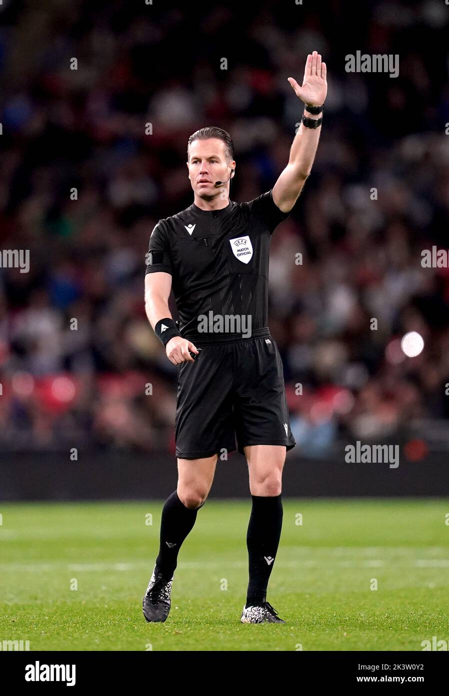 Referee Danny Makkelie during the UEFA Nations League match at Wembley ...