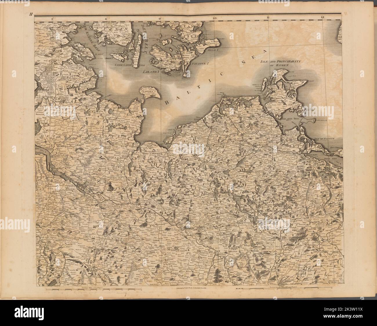 Plate II: A general map of the empire of Germany, Holland, the ...