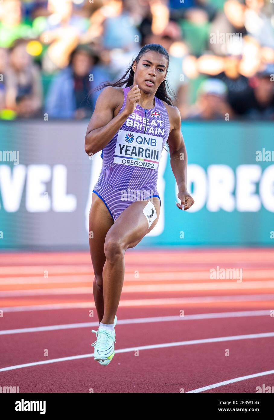 Nicole Yeargin of GB&NI competing in the women’s 400m semi finals at ...