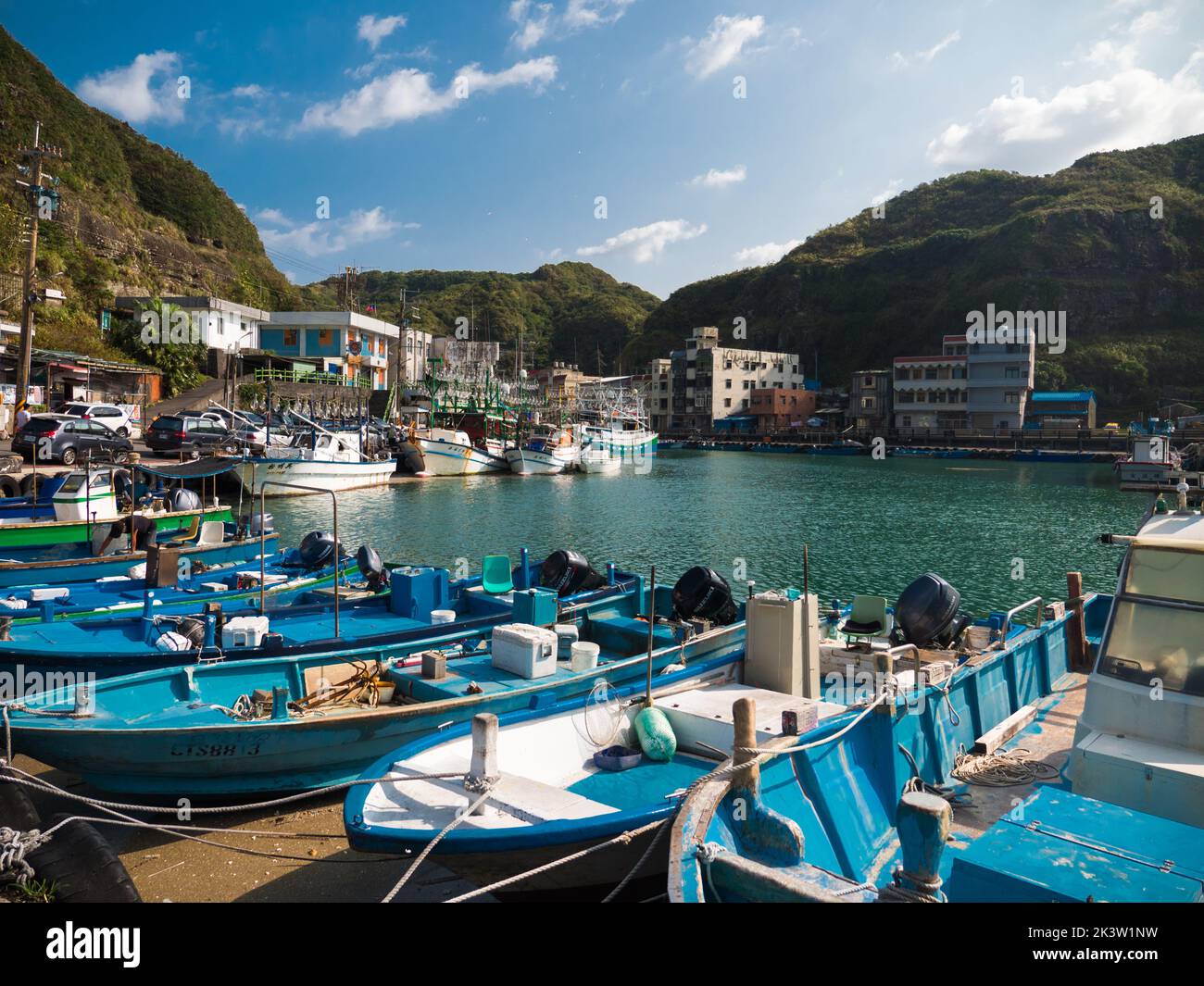 Small fishing harbour in northern Taiwan Stock Photo - Alamy