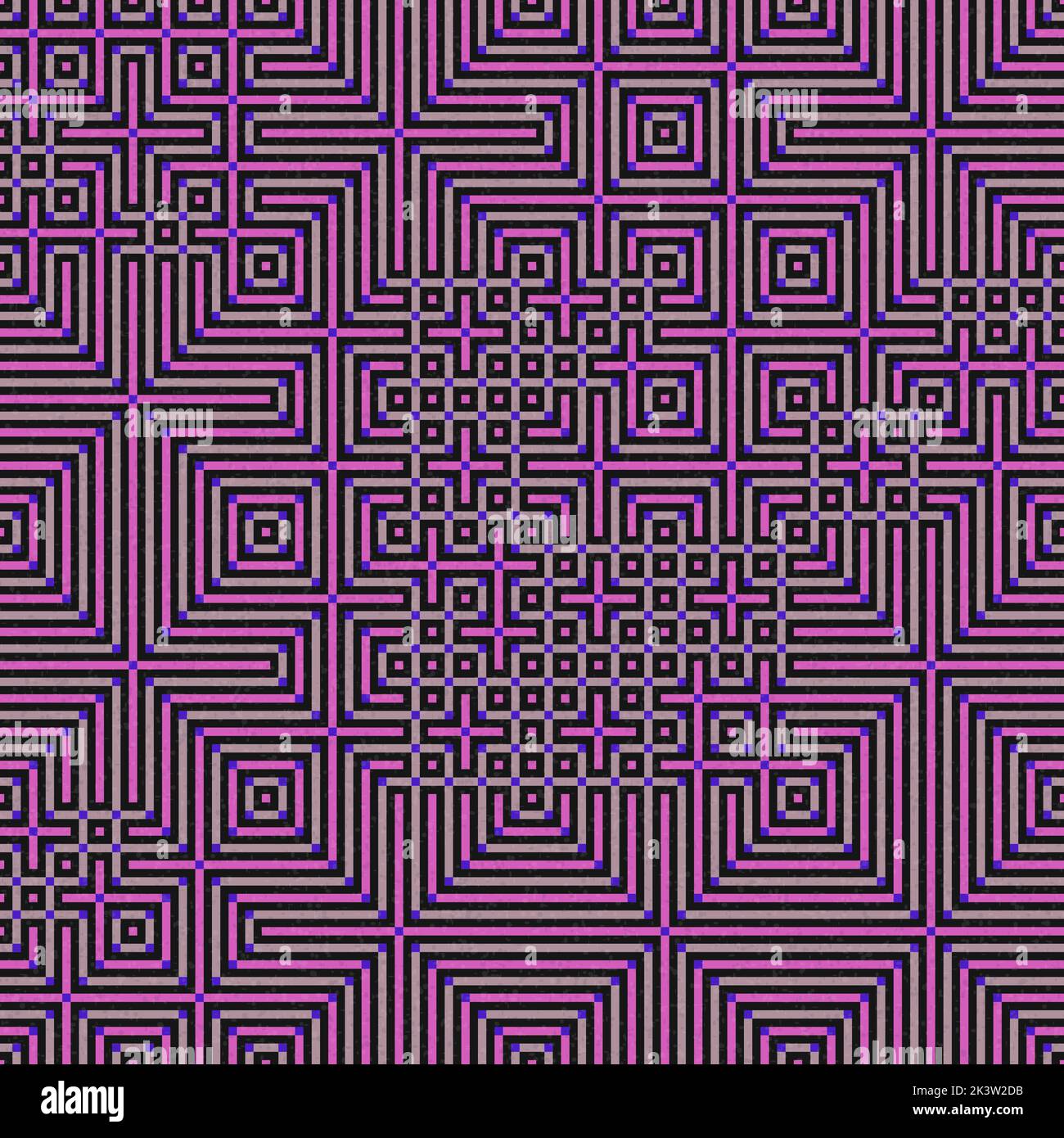 Abstract line maze generative art background art illustration Stock ...