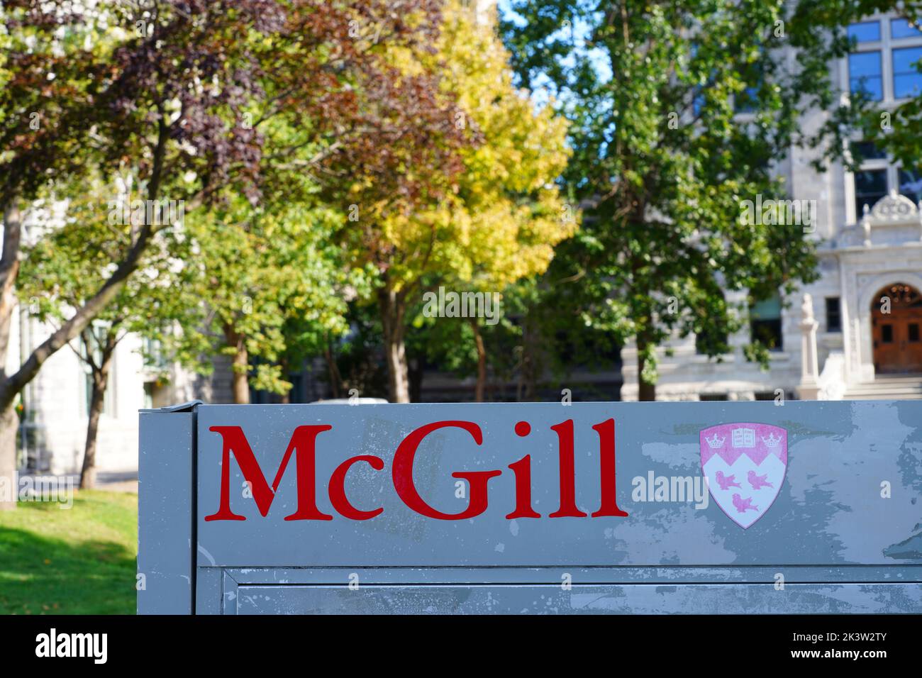 MONTREAL, CANADA -16 SEP 2022- View of the downtown Montreal campus of ...