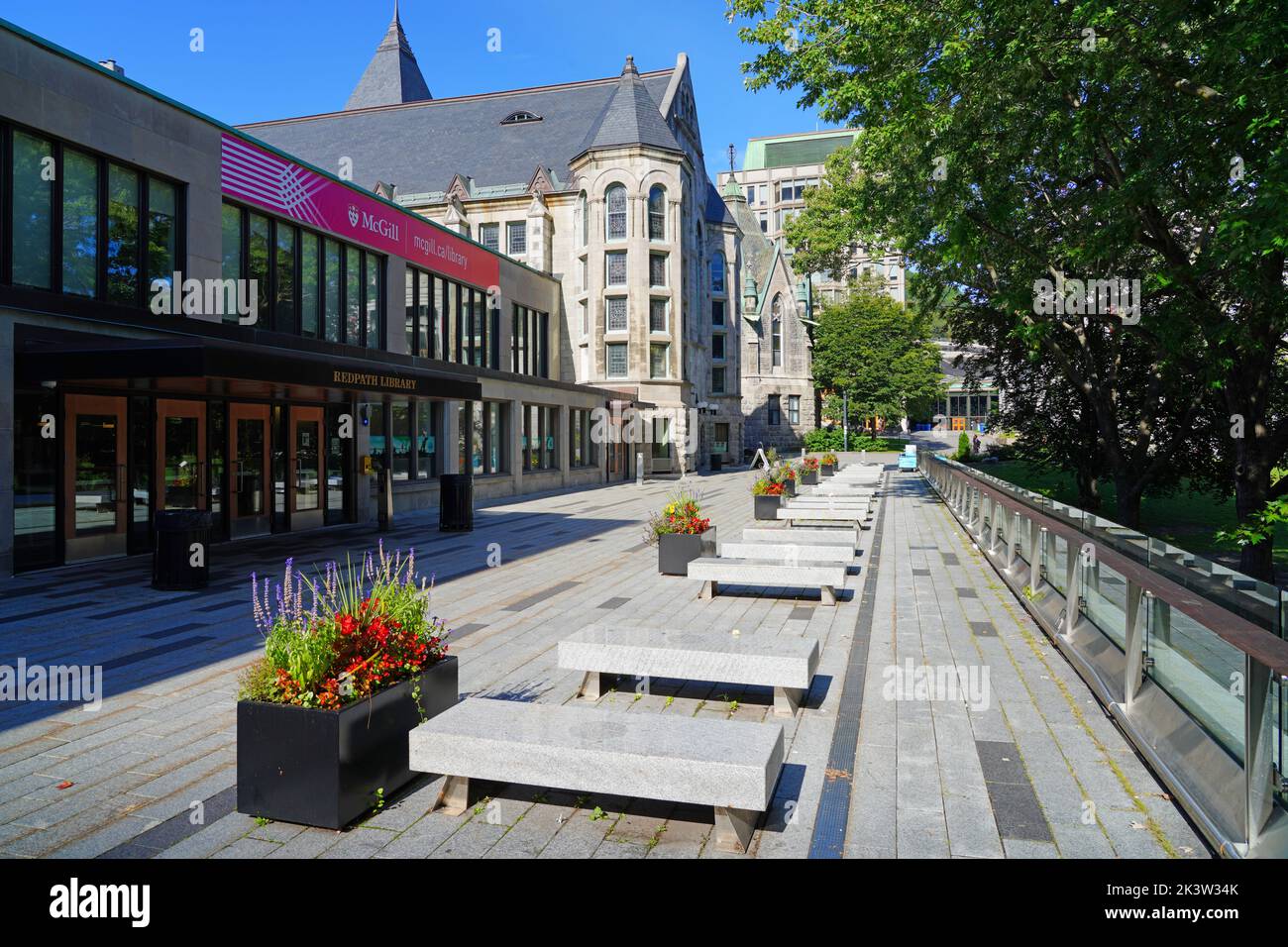 MONTREAL, CANADA -16 SEP 2022- View of the downtown Montreal campus of ...