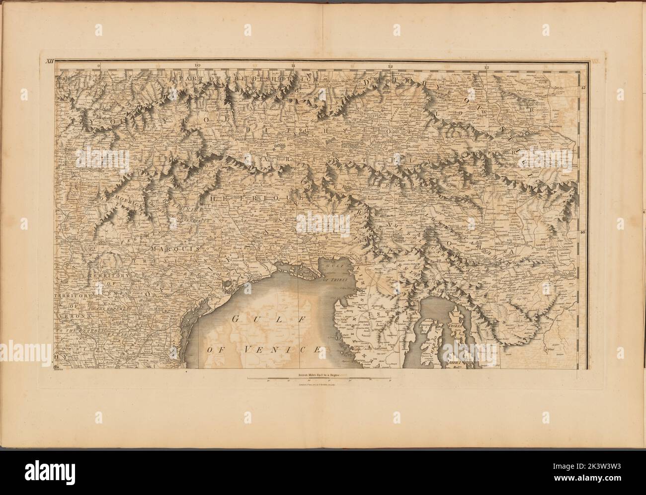 Plate XII: A general map of the empire of Germany, Holland, the ...
