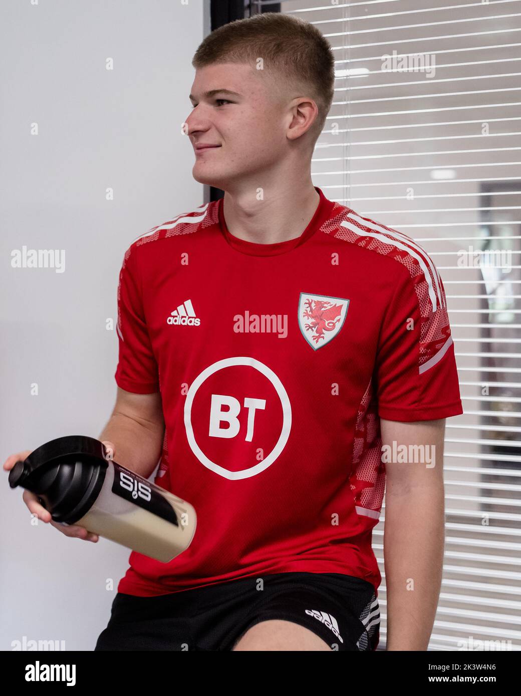 PONTYCLUN, WALES - 20 SEPTEMBER 2022: Wales’ Jordan James during a ...