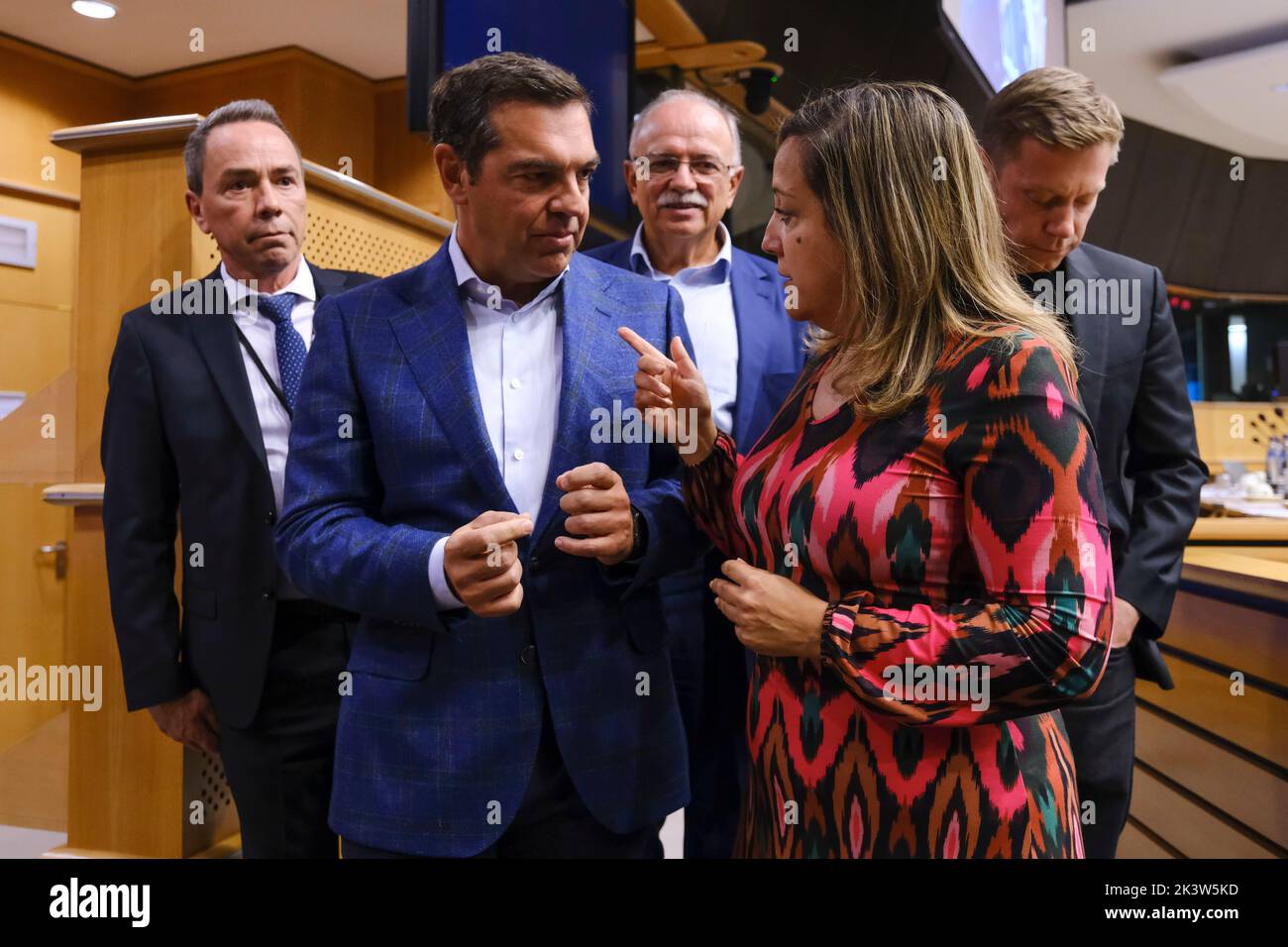 Brussels, Belgium. 28th Sep, 2022. Greek and European Parliament ...
