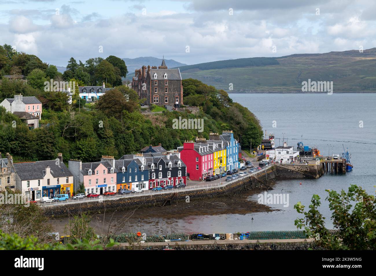 14 September 2022. Tobermory, Isle of Mull, Scotland. This is the very ...