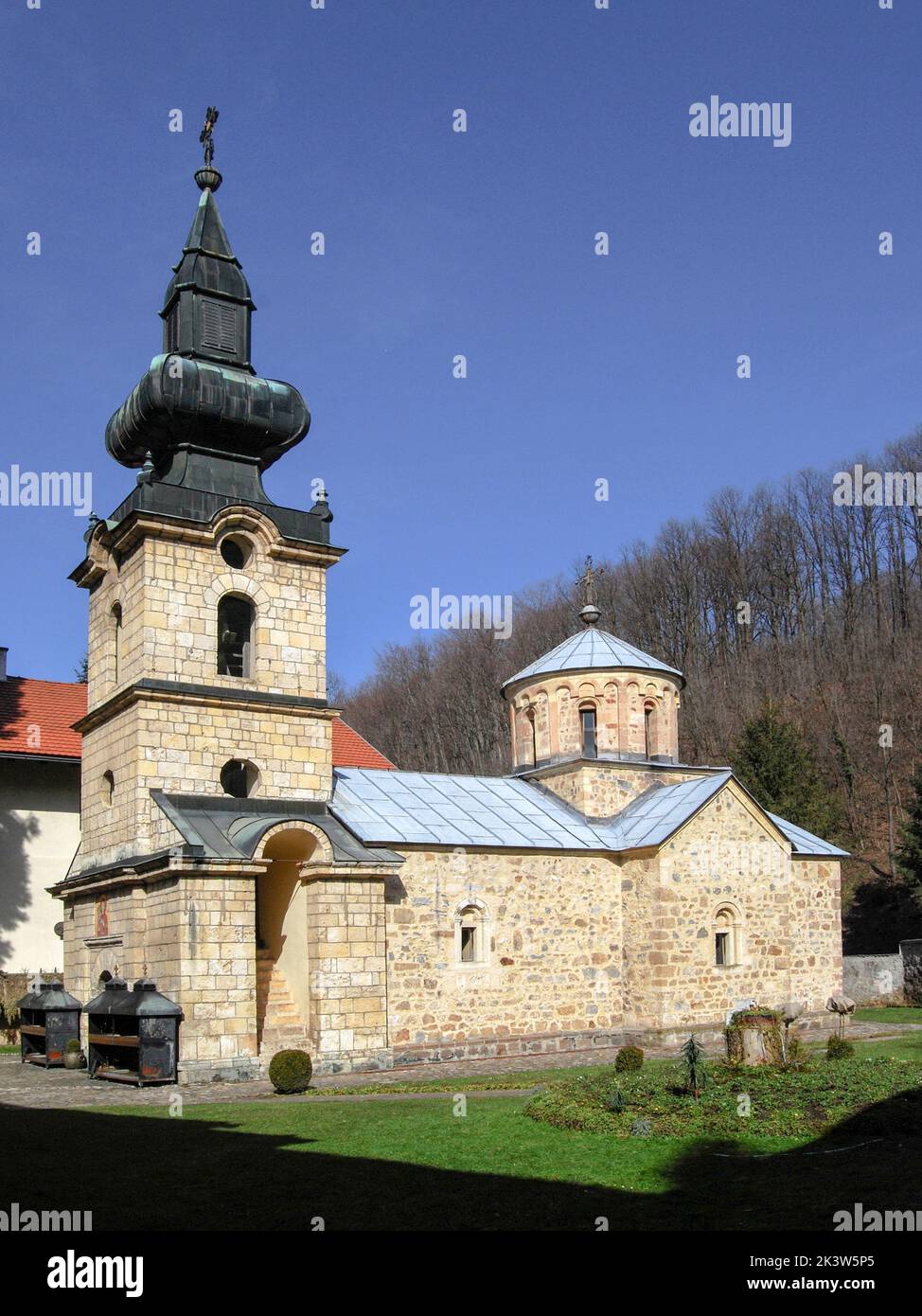 TRSIC, SERBIA - FEBRUARY 24 2015. The Tronosa Monastery is a Serbian ...