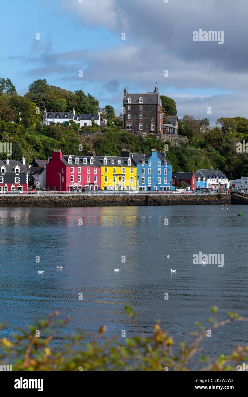 14 September 2022. Tobermory, Isle of Mull, Scotland. This is the very ...
