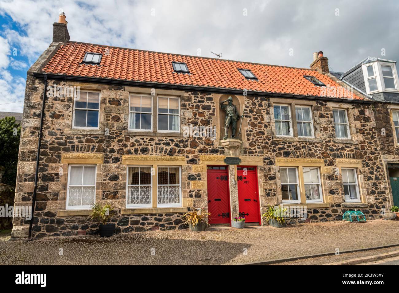 Statue of Alexander Selkirk, the inspiration for Robinson Crusoe, on ...
