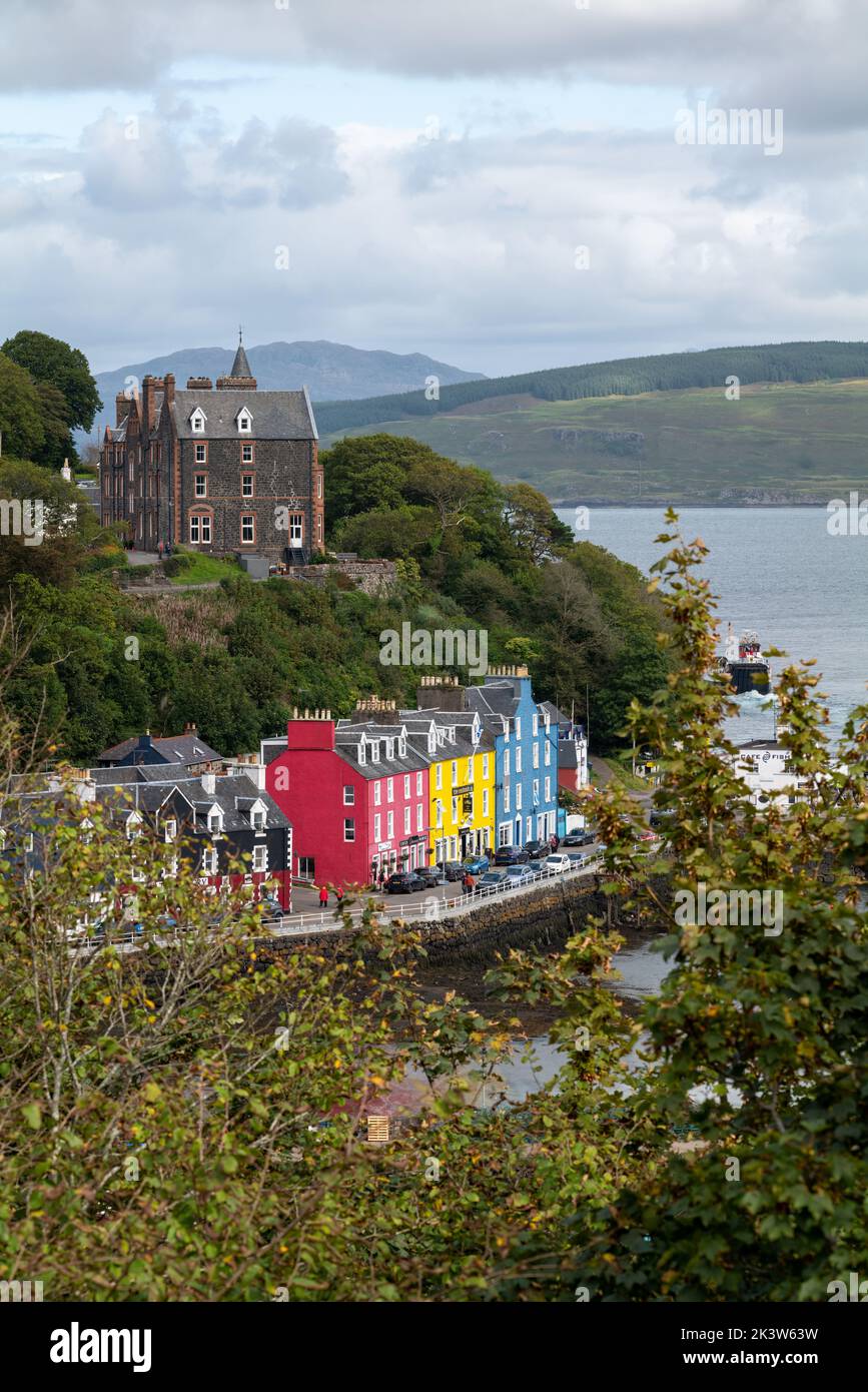 14 September 2022. Tobermory, Isle of Mull, Scotland. This is the very ...
