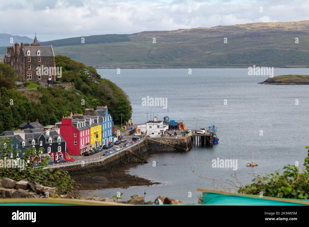 14 September 2022. Tobermory, Isle of Mull, Scotland. This is the very ...