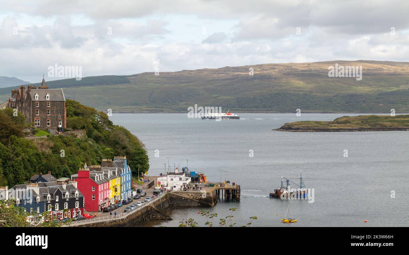 14 September 2022. Tobermory, Isle of Mull, Scotland. This is the very ...