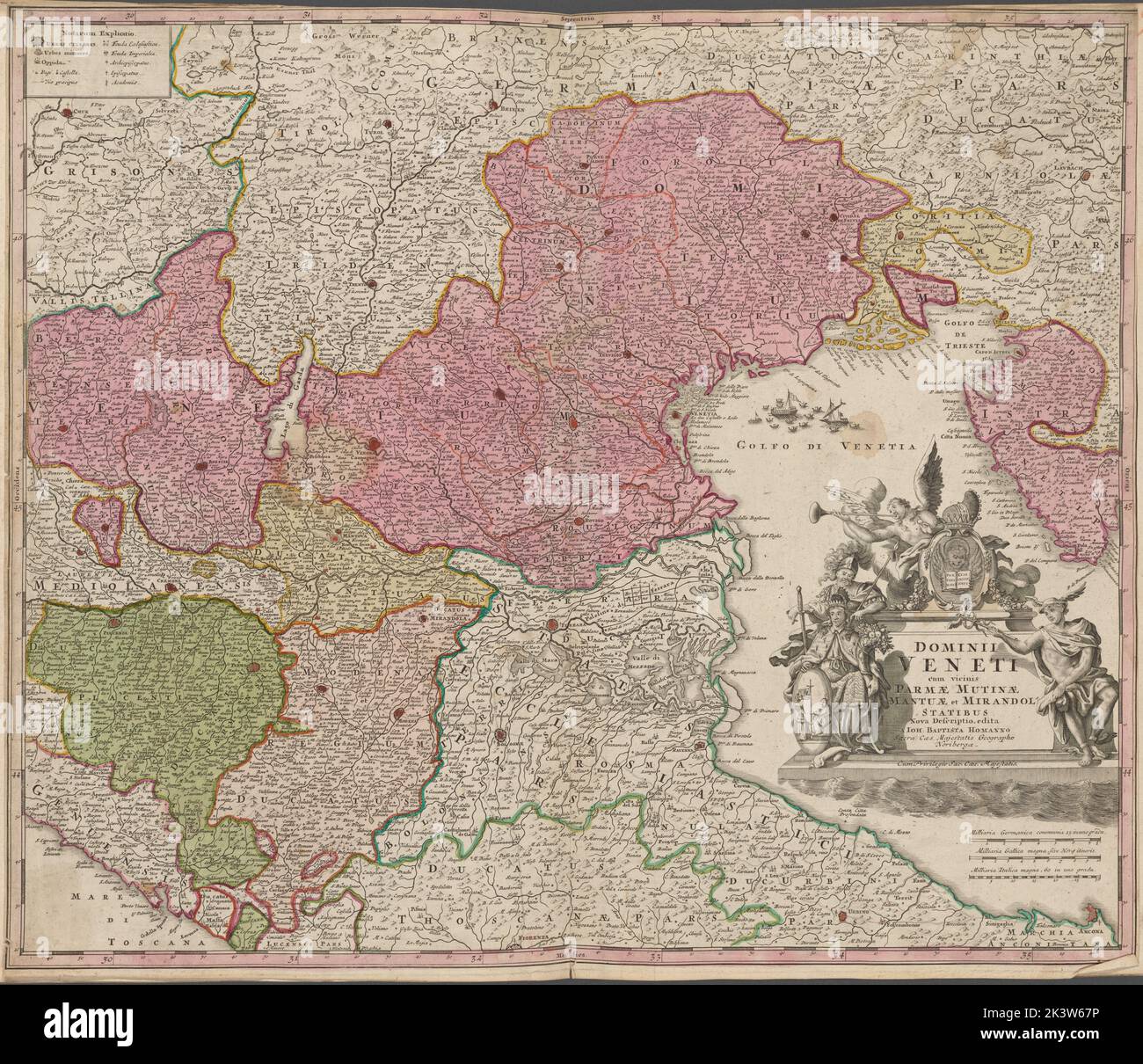 Dominii Veneti cum vicinis Parmae Mutinae Mantuae et Mirandol ... 1731 ...