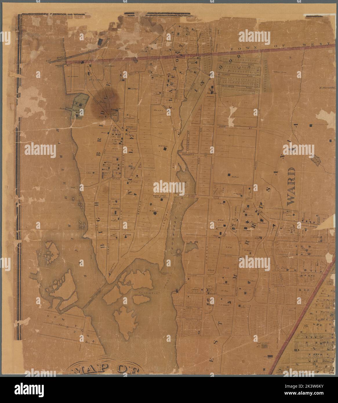 Map of the town of Morrisania, Westchester Co. N.Y. Cartographic. Maps ...