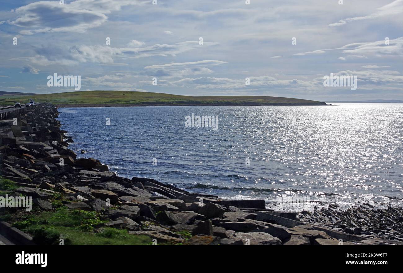 Churchill barriers hi-res stock photography and images - Alamy