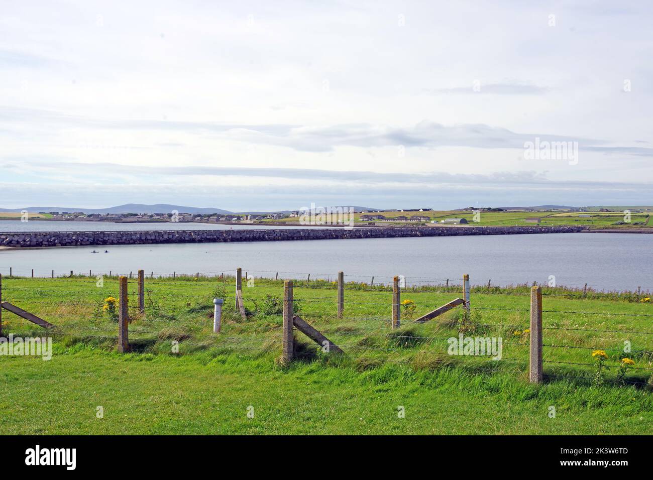 Churchill barriers hi-res stock photography and images - Alamy