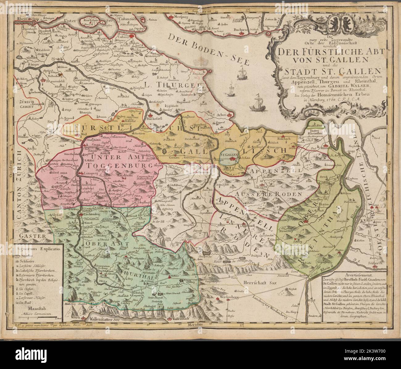 Der Furstliche Abt Von St. Gallen und die Stadt St. Gallen ... 1768 ...