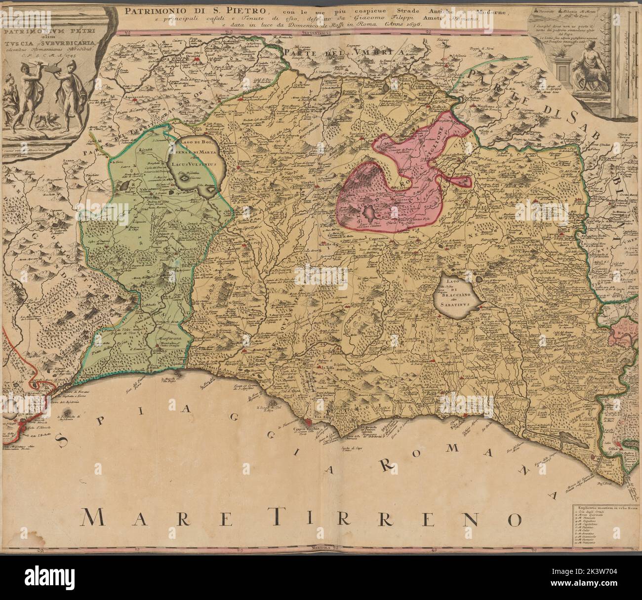 Patrimonio di S. Pietro 1745. Cartographic. Maps. Lionel Pincus and ...