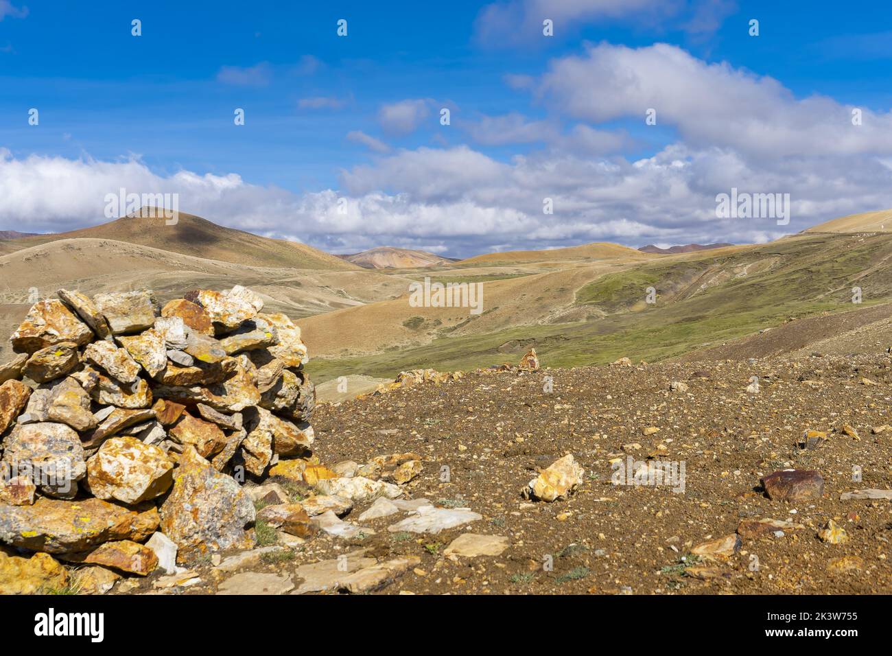 A landscape in the Sierra de Peru Stock Photo - Alamy