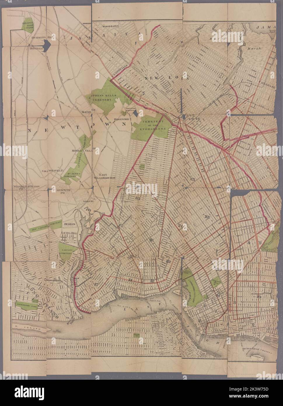 Map of Kings County, including the city of Brooklyn: from official ...