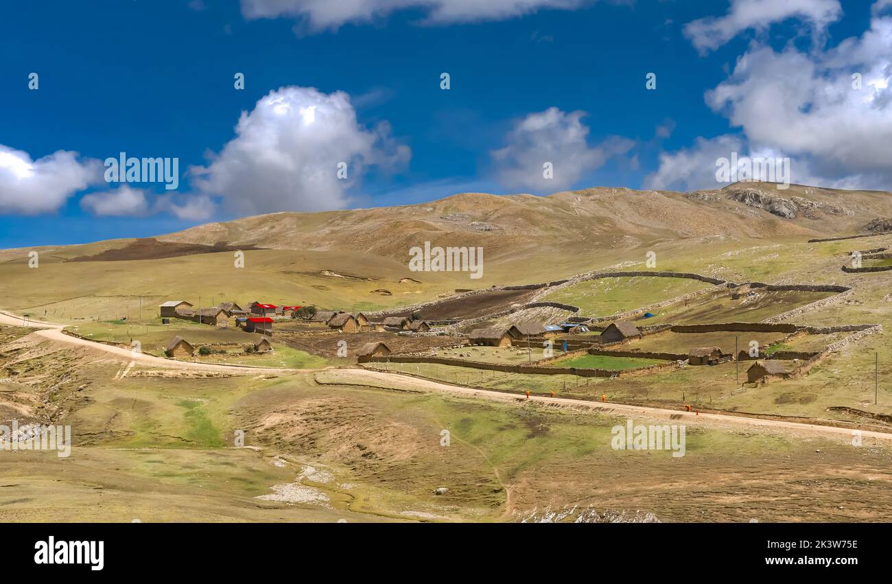 A landscape in the Sierra de Peru Stock Photo - Alamy