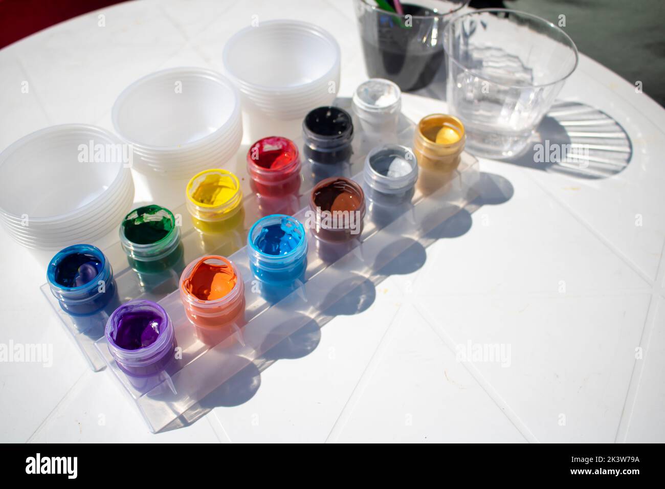 Jars of a dozen colors hi-res stock photography and images - Alamy