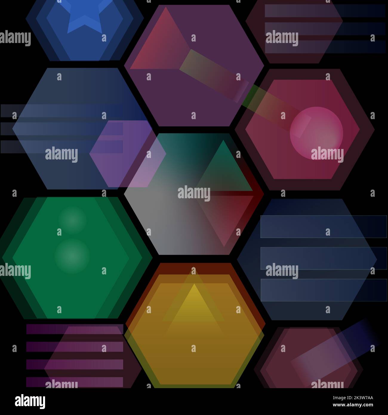 Hexagons in the seamless texture hi-res stock photography and images ...