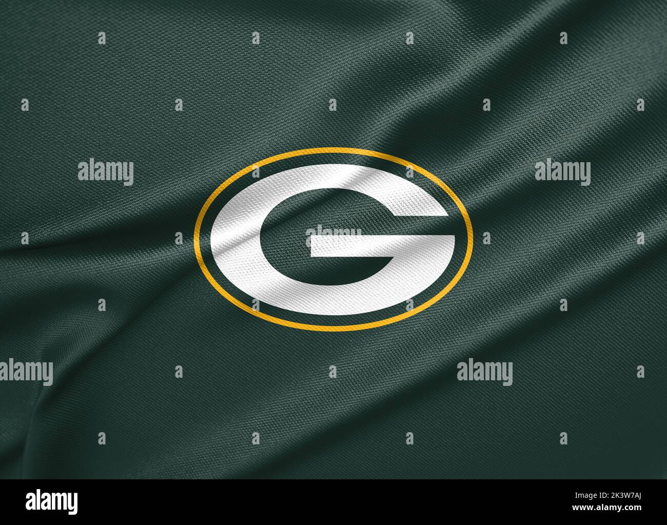 Flag of american football team green bay packers hi-res stock ...