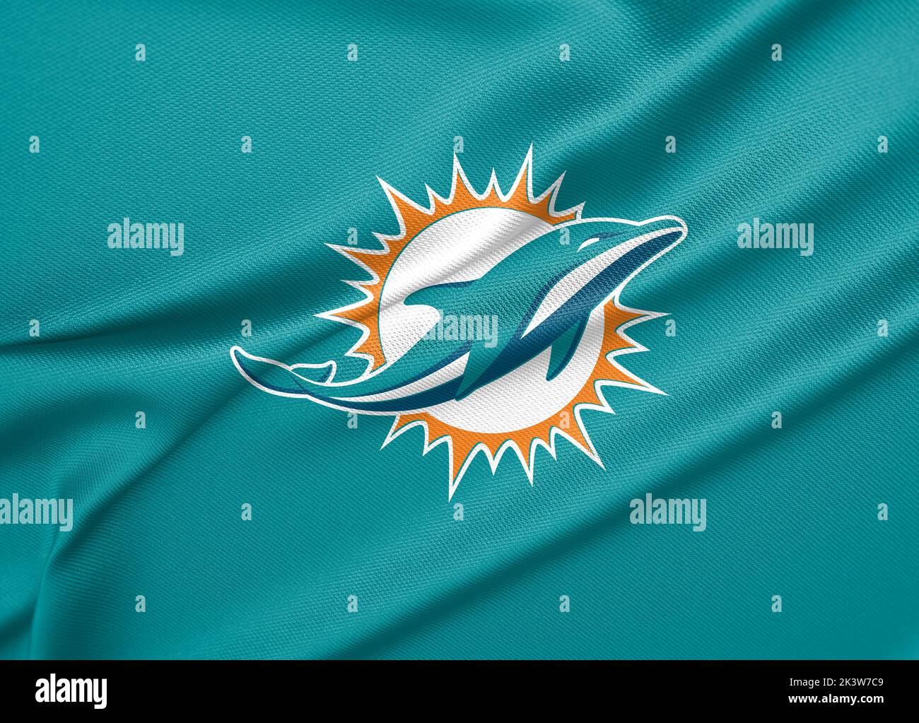 Fabric flag miami dolphins hi-res stock photography and images - Alamy