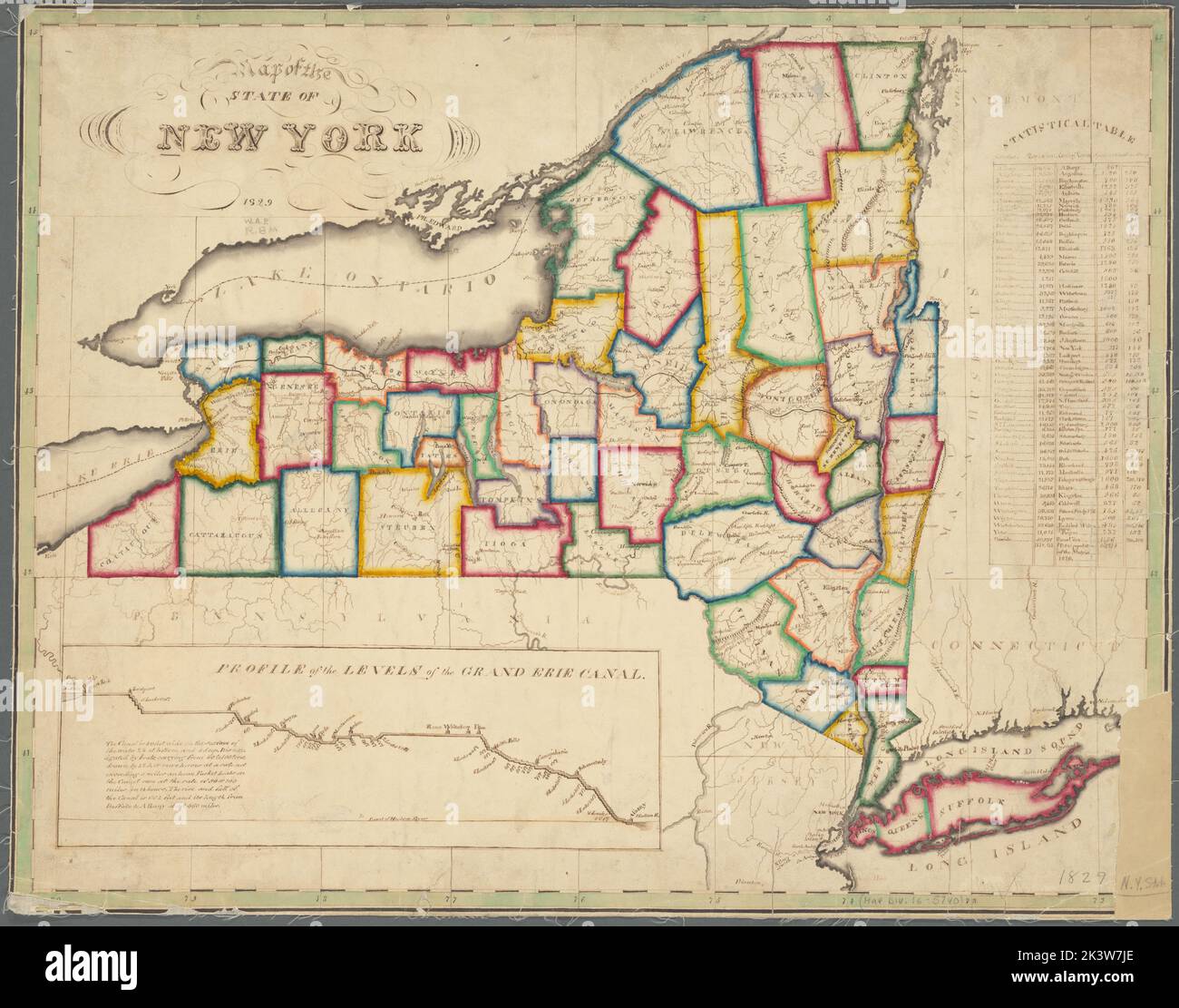 Map of the State of New York Cartographic. Maps, Manuscript maps. 1829 ...