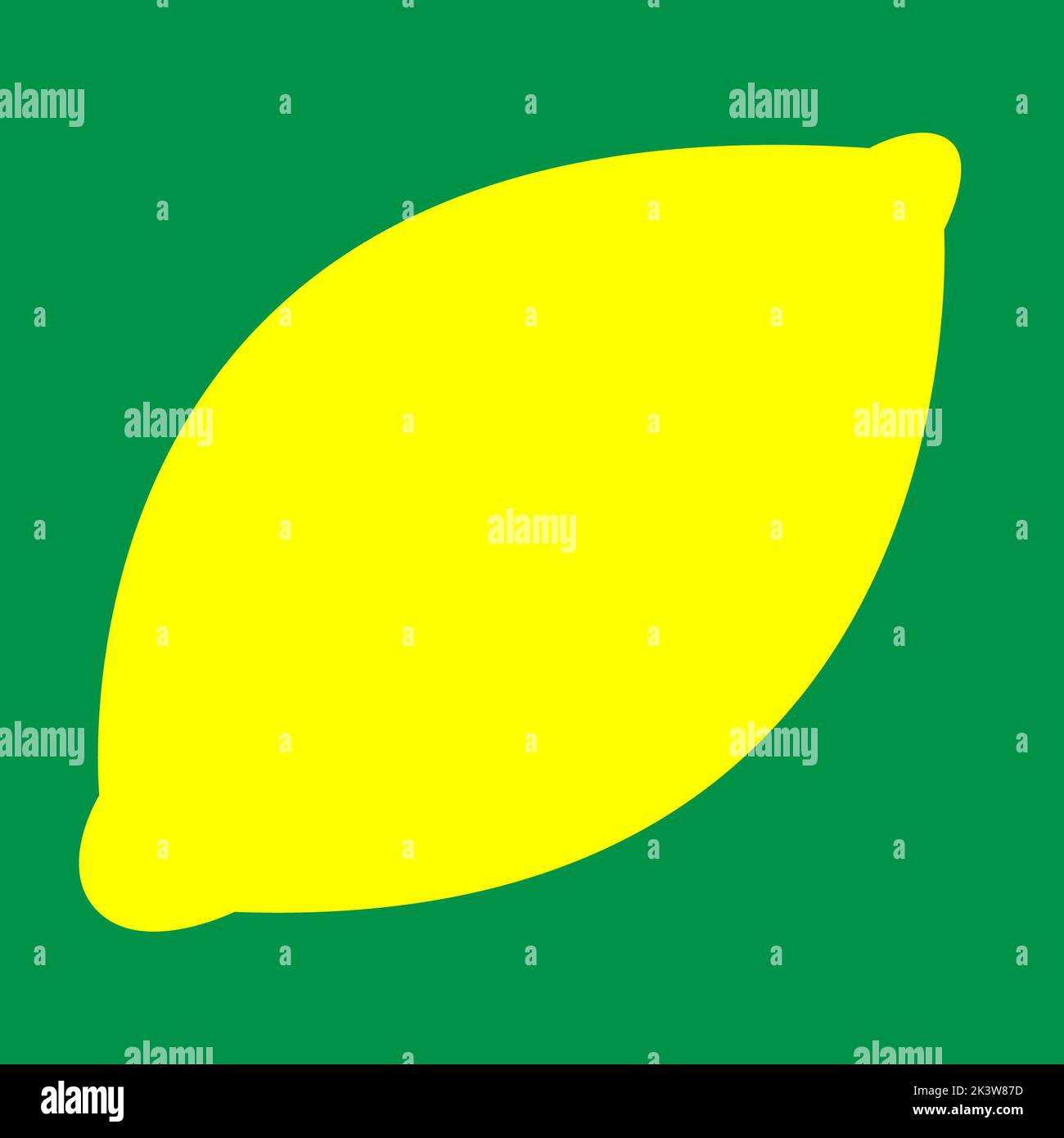 A simple lemon drawing, abstract lemon fruit , lemon illustration ...