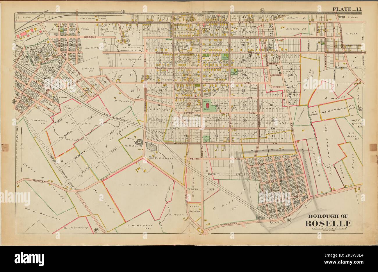 Union County, Double Page Plate No. 11 Map bounded by Hamilton St., St ...